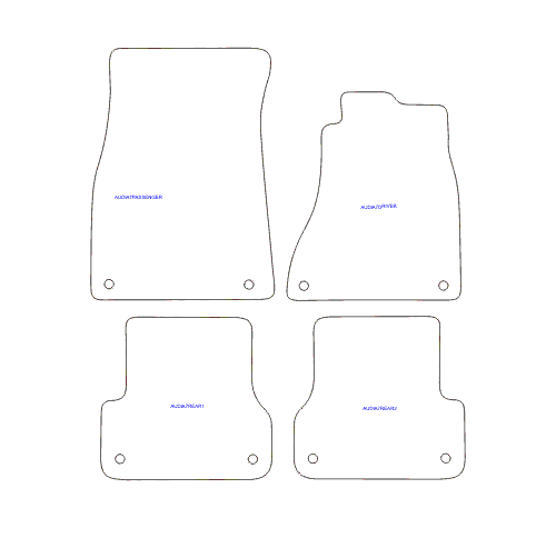 To fit Audi A7 2010-2018 Checker Rubber Car Mats + Dual Trim [NC] | eBay UK